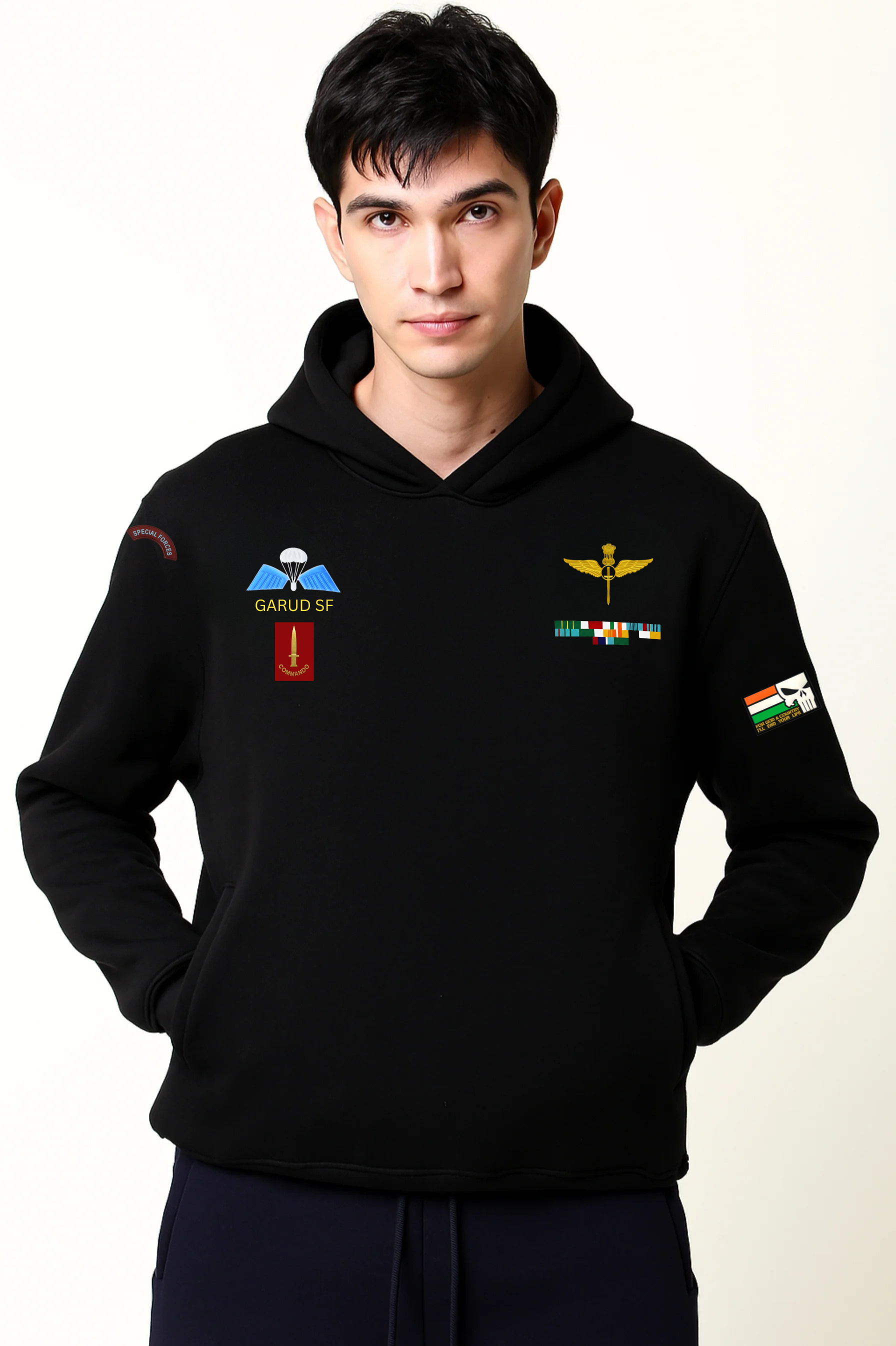 GARUD SPECIAL FORCES • PREMIUM COTTON HOODIE – Attire Dot