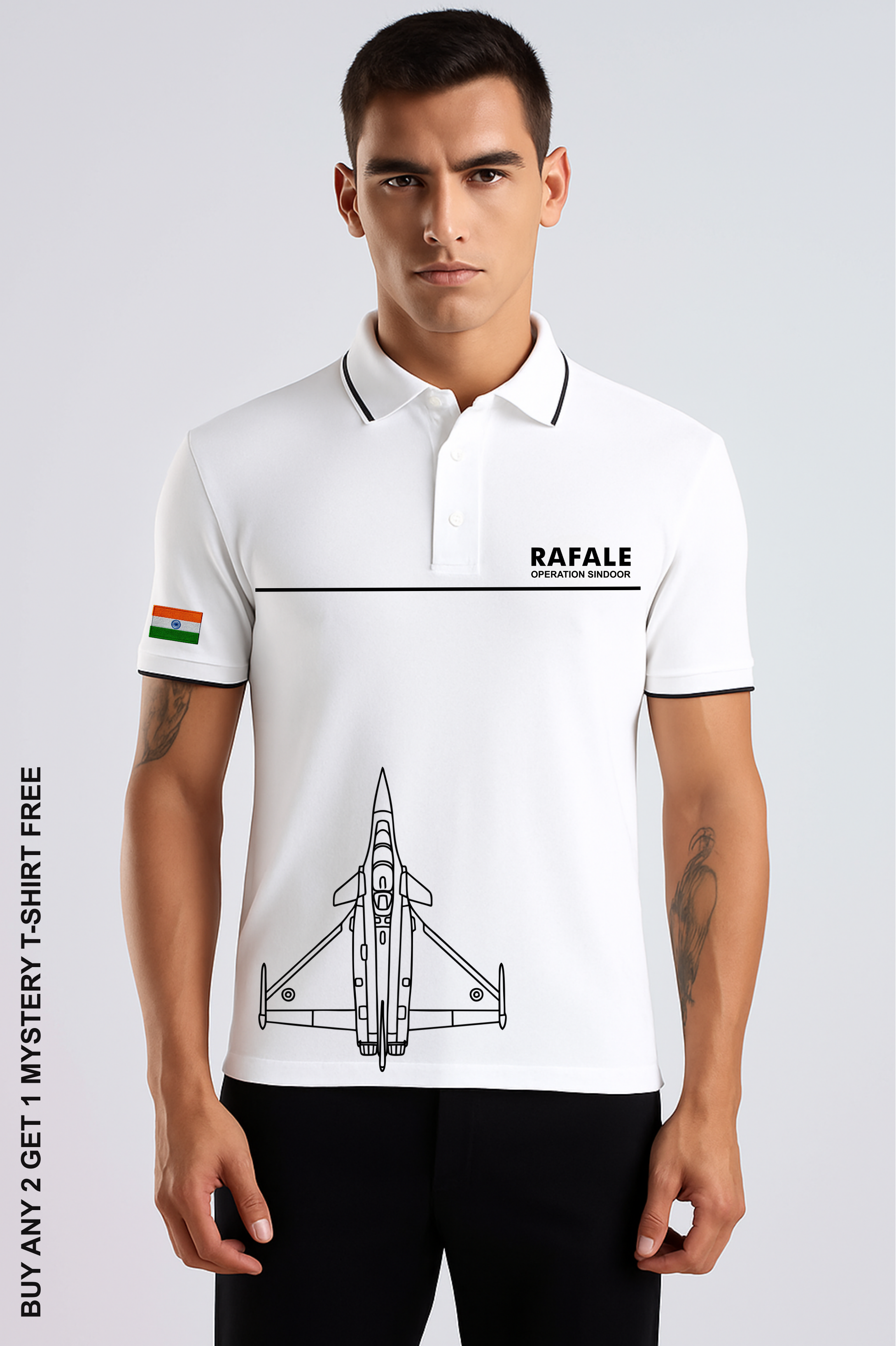 Rafale Polo – Operation Sindoor Edition Premium Pure cotton 240 GSM ...