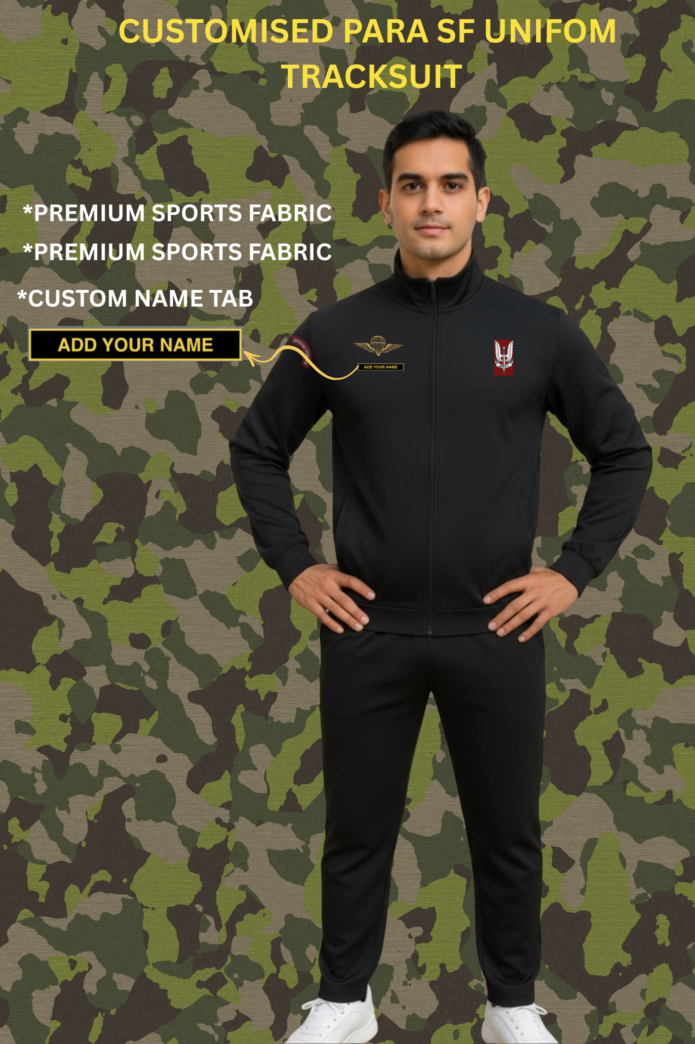 PARA SF Tracksuit– Custom Name Tab – Attire Dot